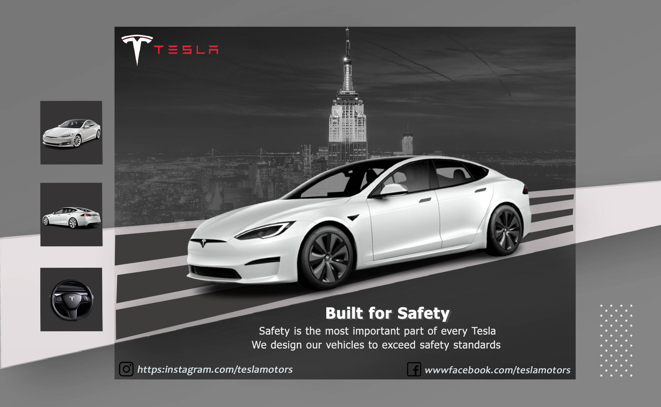 Tesla ads store