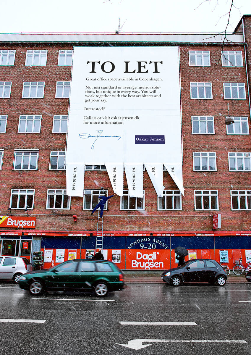 Oskar Jensen: To let • Ads of the World™ | Part of The Clio Network