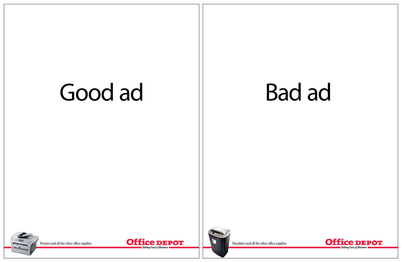 Office Depot Good Ad Bad Ad Ads Of The World Part Of The Clio