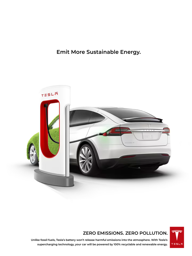 Tesla Zero Emissions. All Tesla Ads of the World Part of The Clio Network