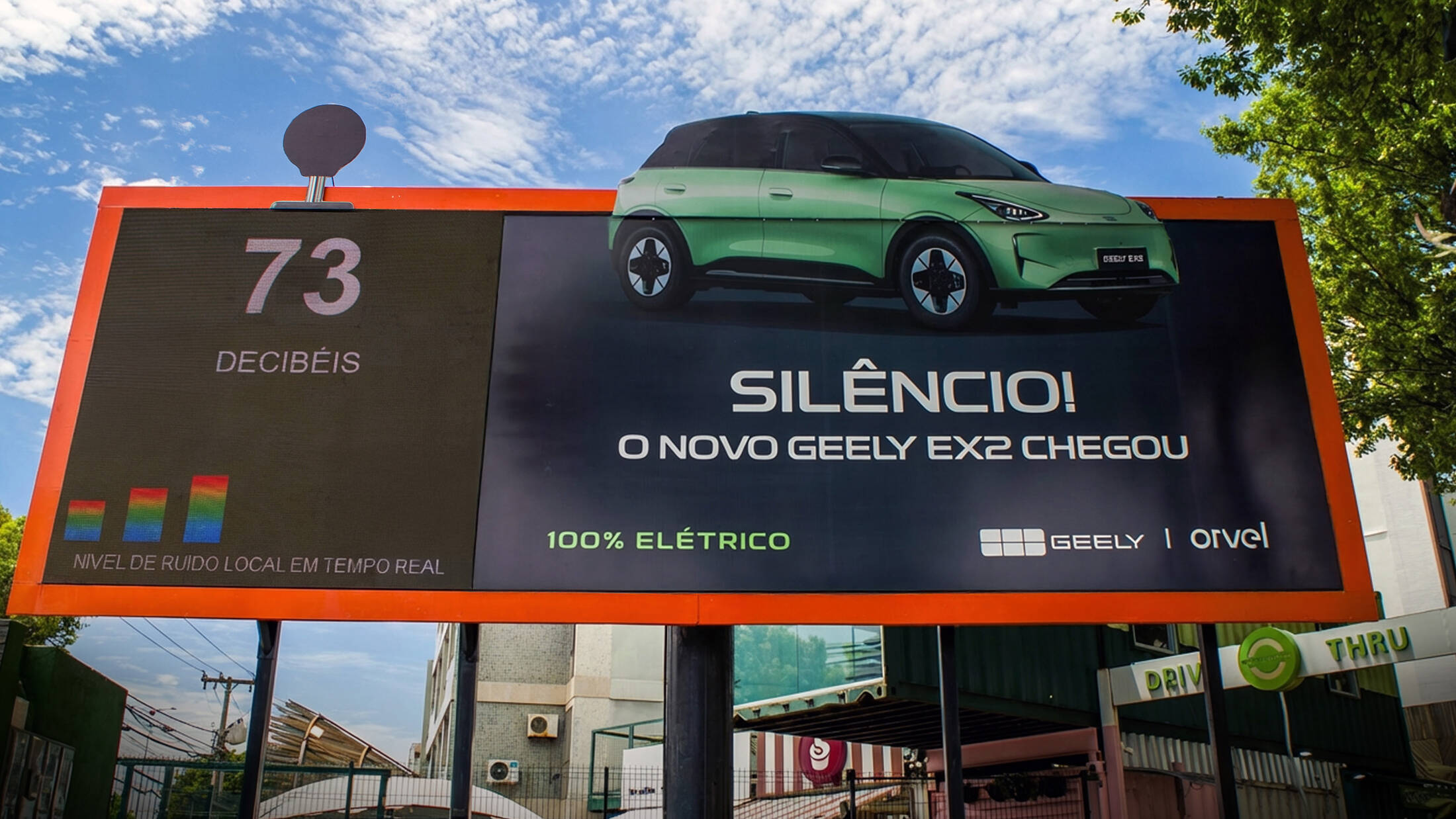 Geely Orvel: Zerooh Noise: a real-time decibel-sensing billboard • Ads ...